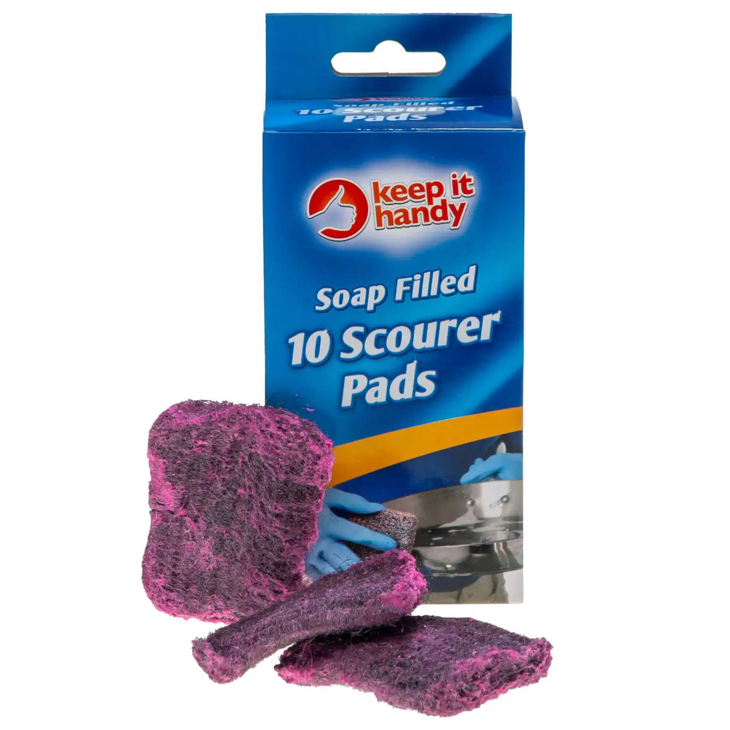 Soap Filled Scourers 10 Pack - Gompels | Care & Education Supplies