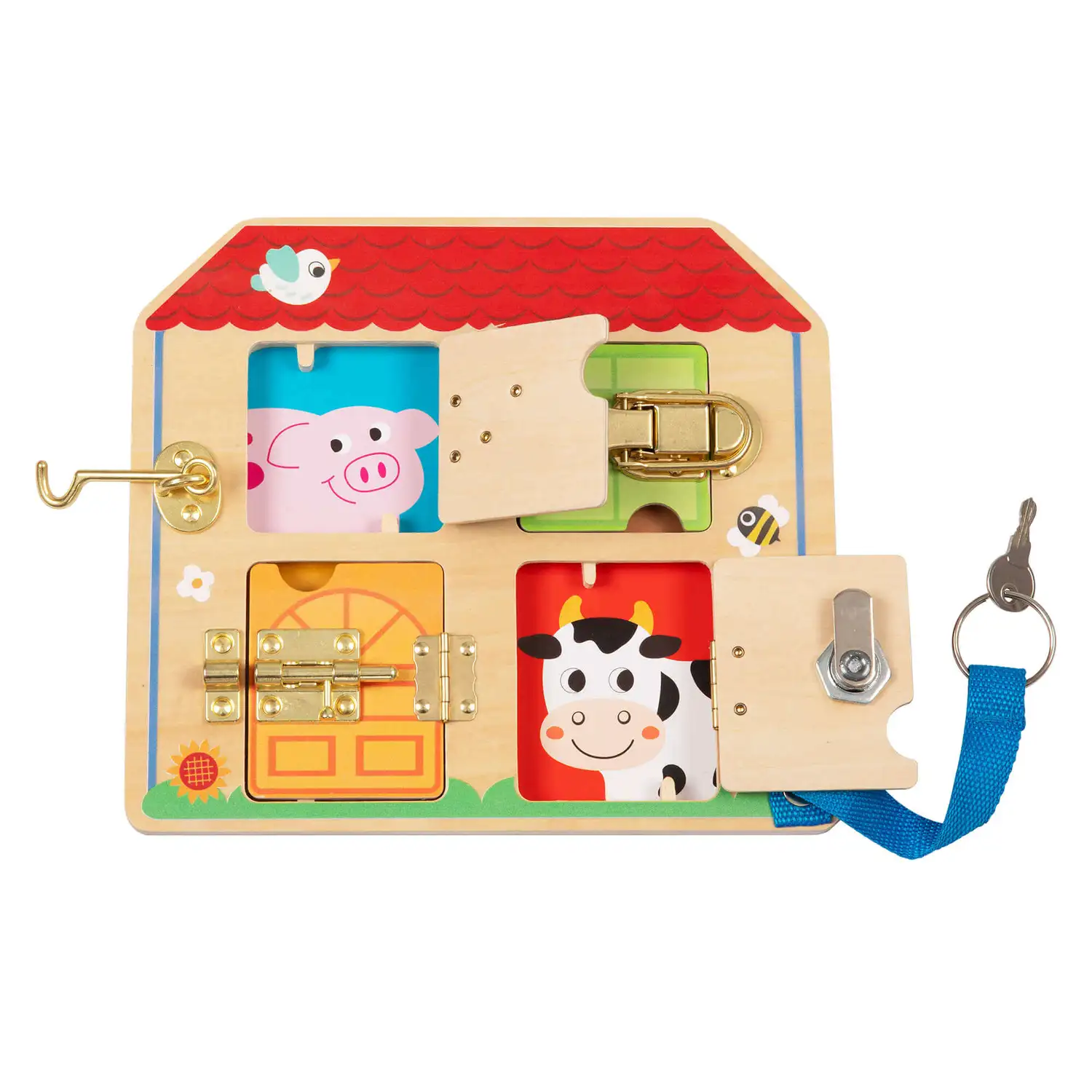 Olly and Oby Latches Activity Board - Gompels | Care & Education Supplies