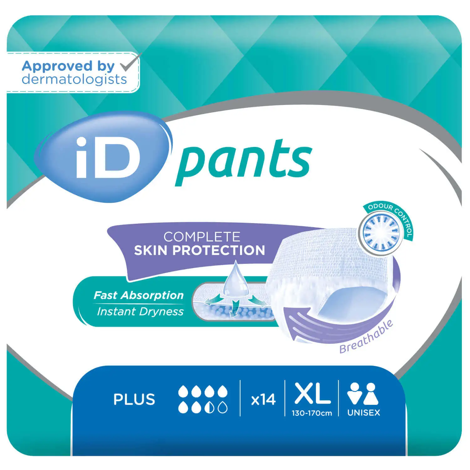 iD Pants Plus Xlarge 56 - Gompels - Care & Nursery Supply Specialists