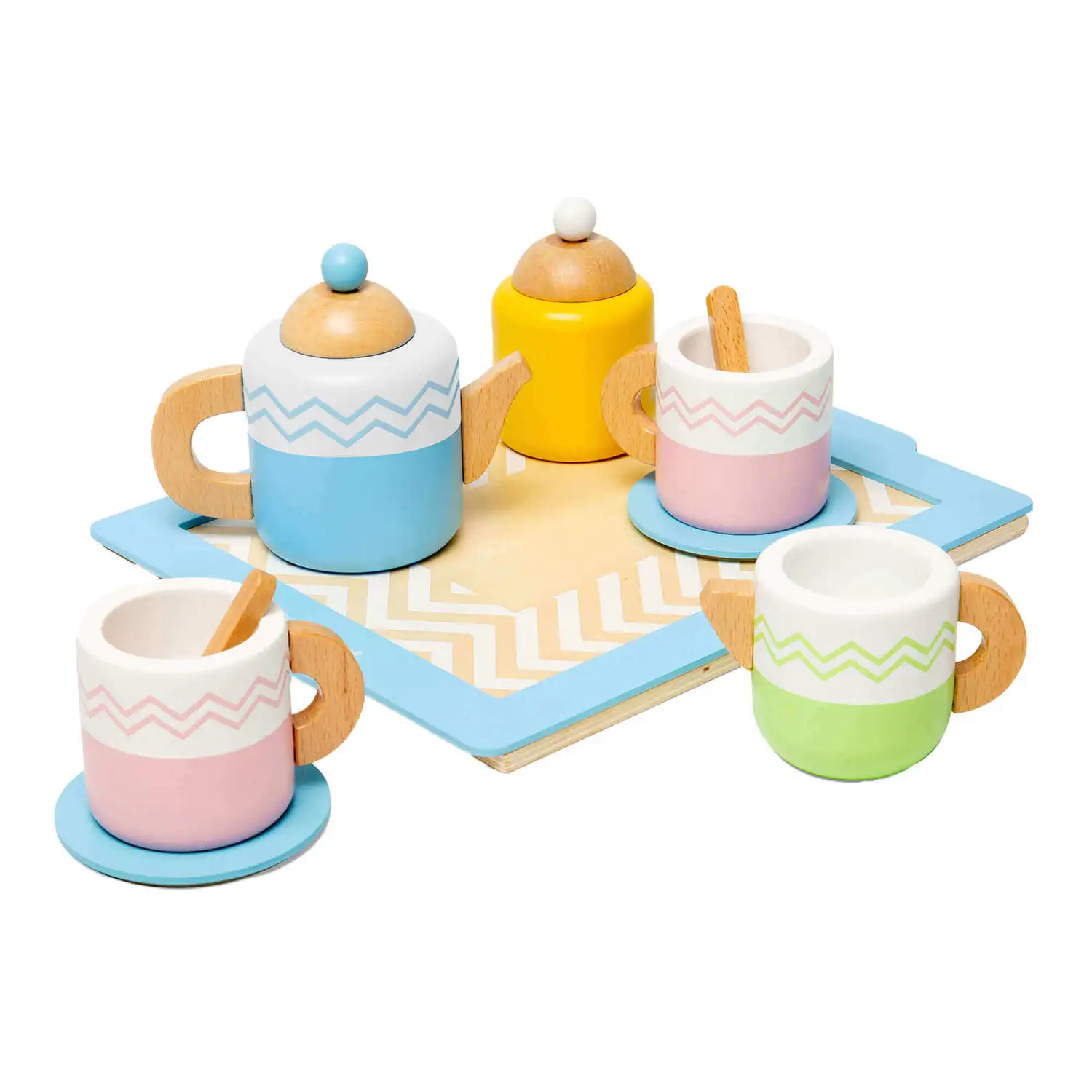 Wooden Tea Tray Set - Gompels | Care & Education Supplies