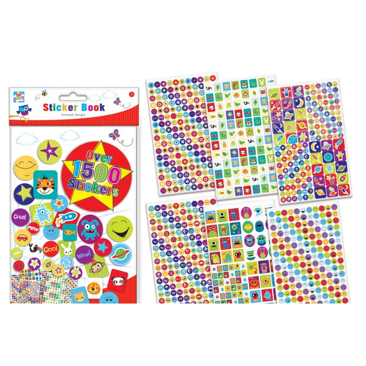 Reward Stickers Assorted 1500 Pack - Gompels | Care & Education Supplies