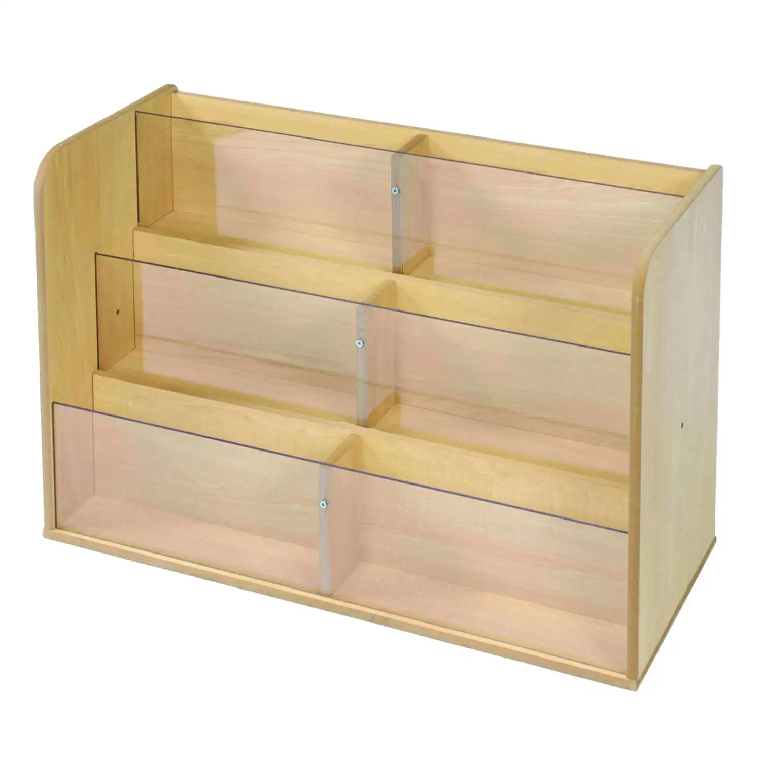 Single Sided Perspex Unit Maple - Gompels | Care & Education Supplies