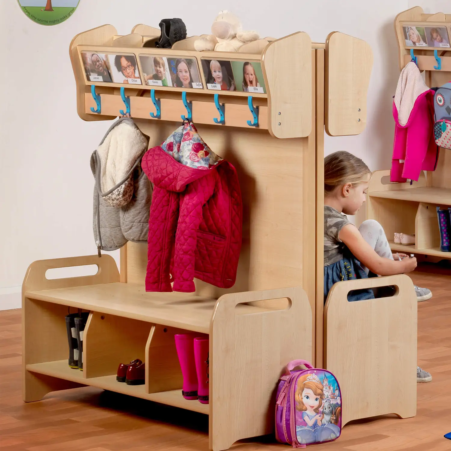 Freestanding Cloakroom Unit x 4 - Gompels - Care & Nursery Supply ...