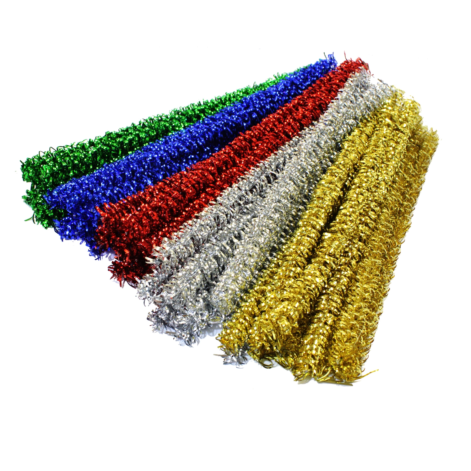 Curly Pipe Cleaners Metallic Assorted 50 Pack - Gompels | Care ...