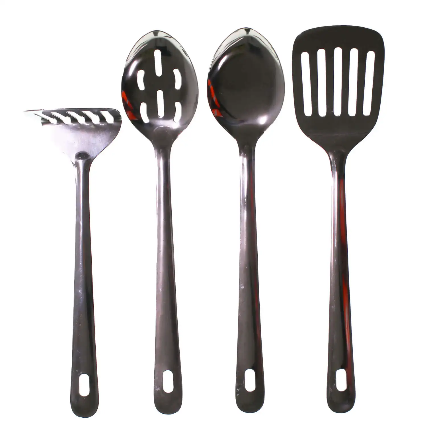Stainless Steel Kitchen Utensils Set 4 Pack - Gompels | Care ...