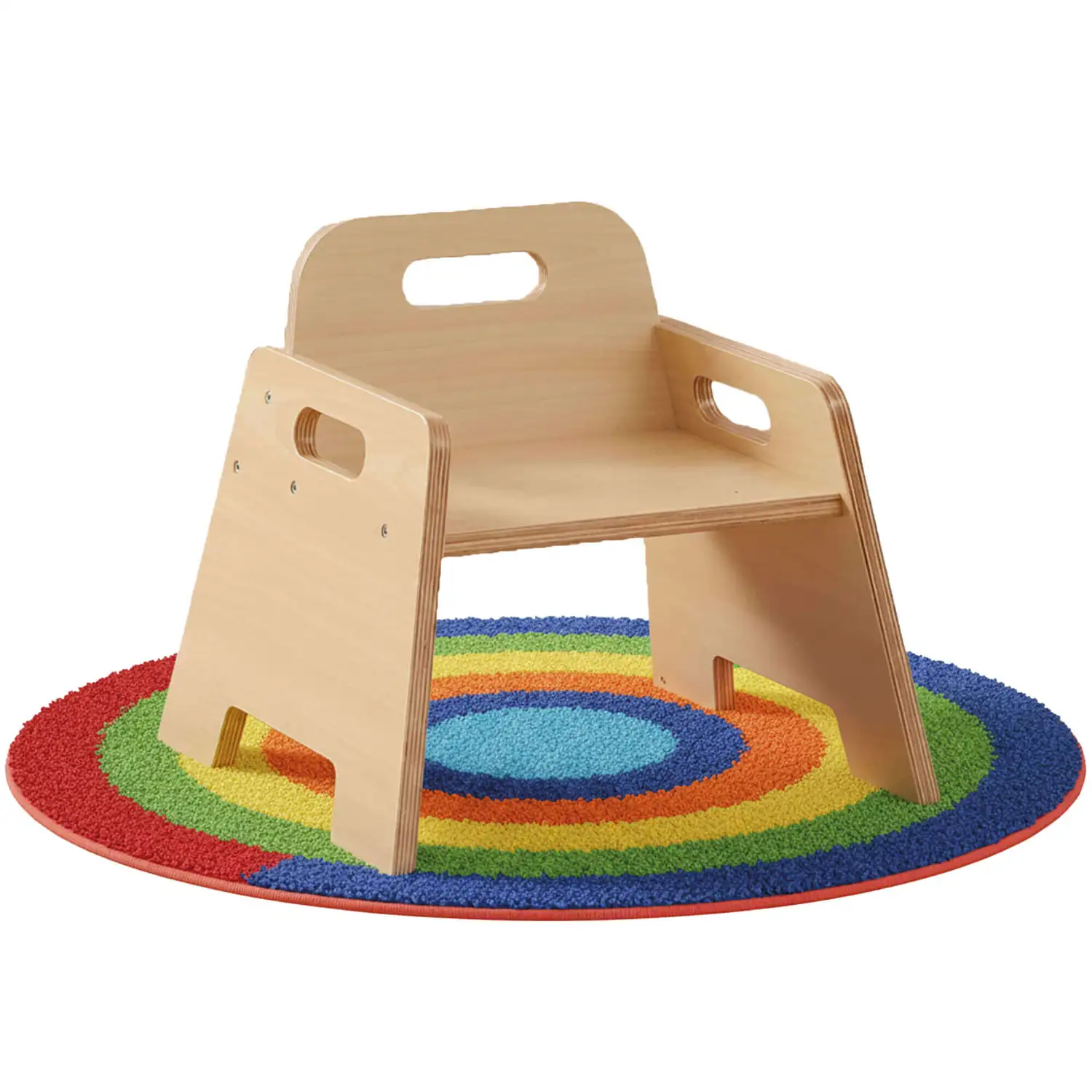 Wooden Sturdy Chair H200mm 4 Pack - Gompels | Care & Education Supplies
