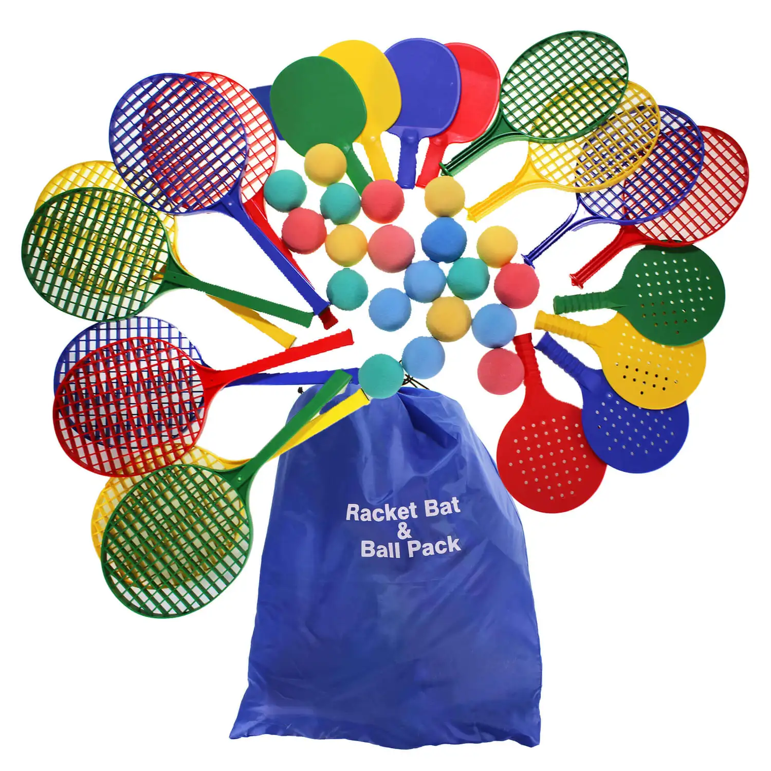 Racket Bat and Ball 40 Class Pack - Gompels | Care & Education Supplies