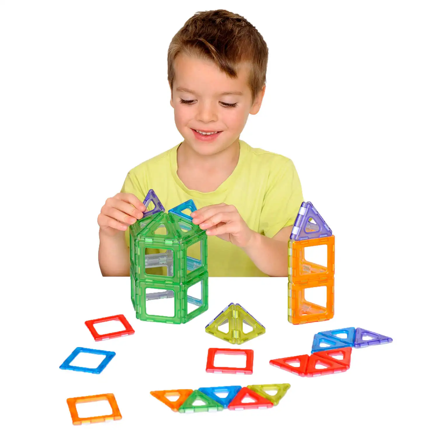 Translucent Magnetic Polydron Class Set 128 Pack - Gompels - Care & Nursery Supply Specialists