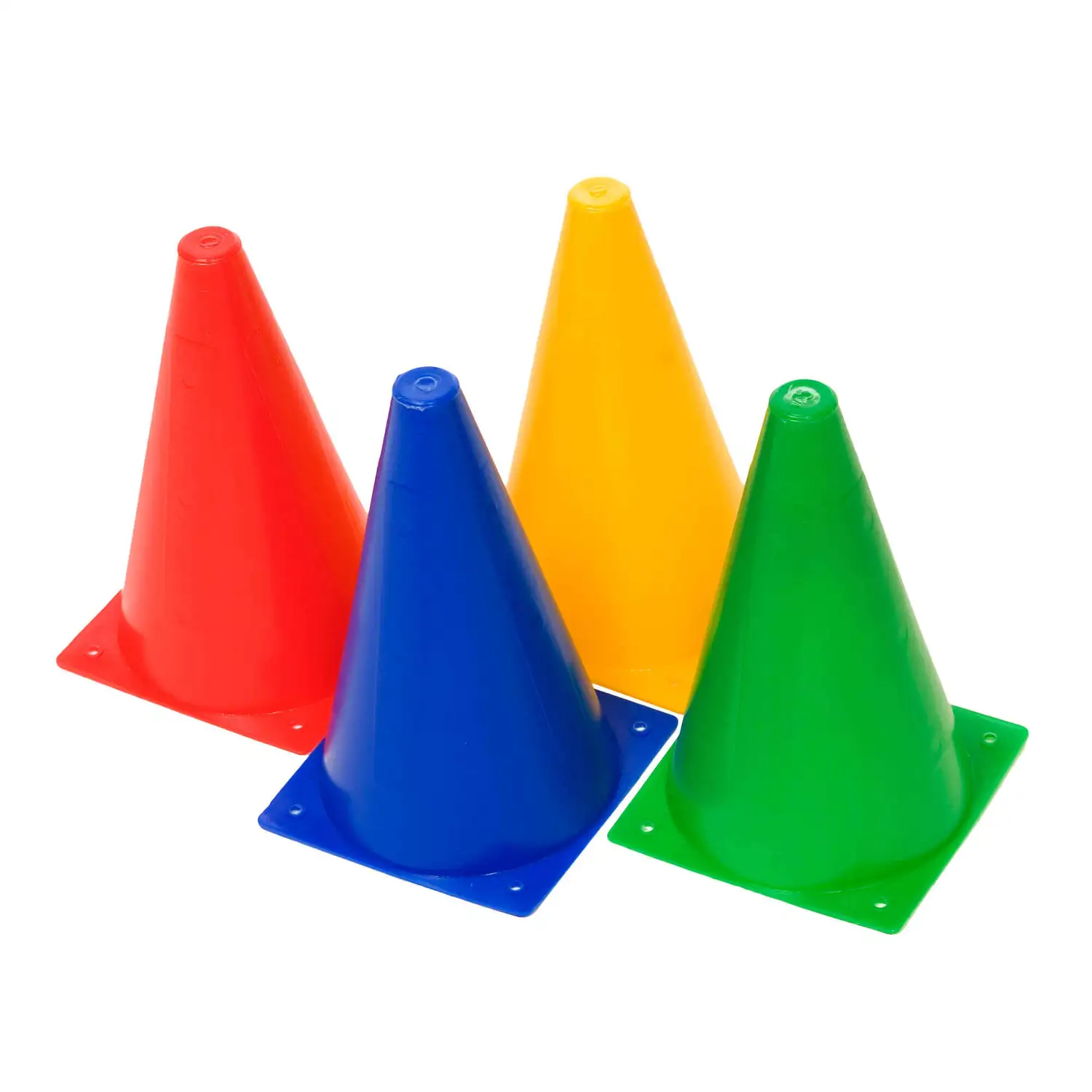 Marker Cones 23cm Assorted 4 Pack - Gompels | Care & Education Supplies