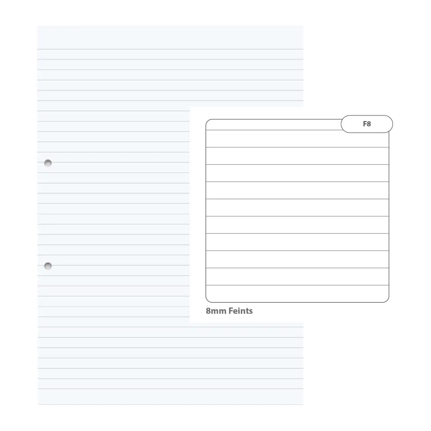 A4 Lined Paper 8mm No Margin 500 Sheets - Gompels | Care & Education ...