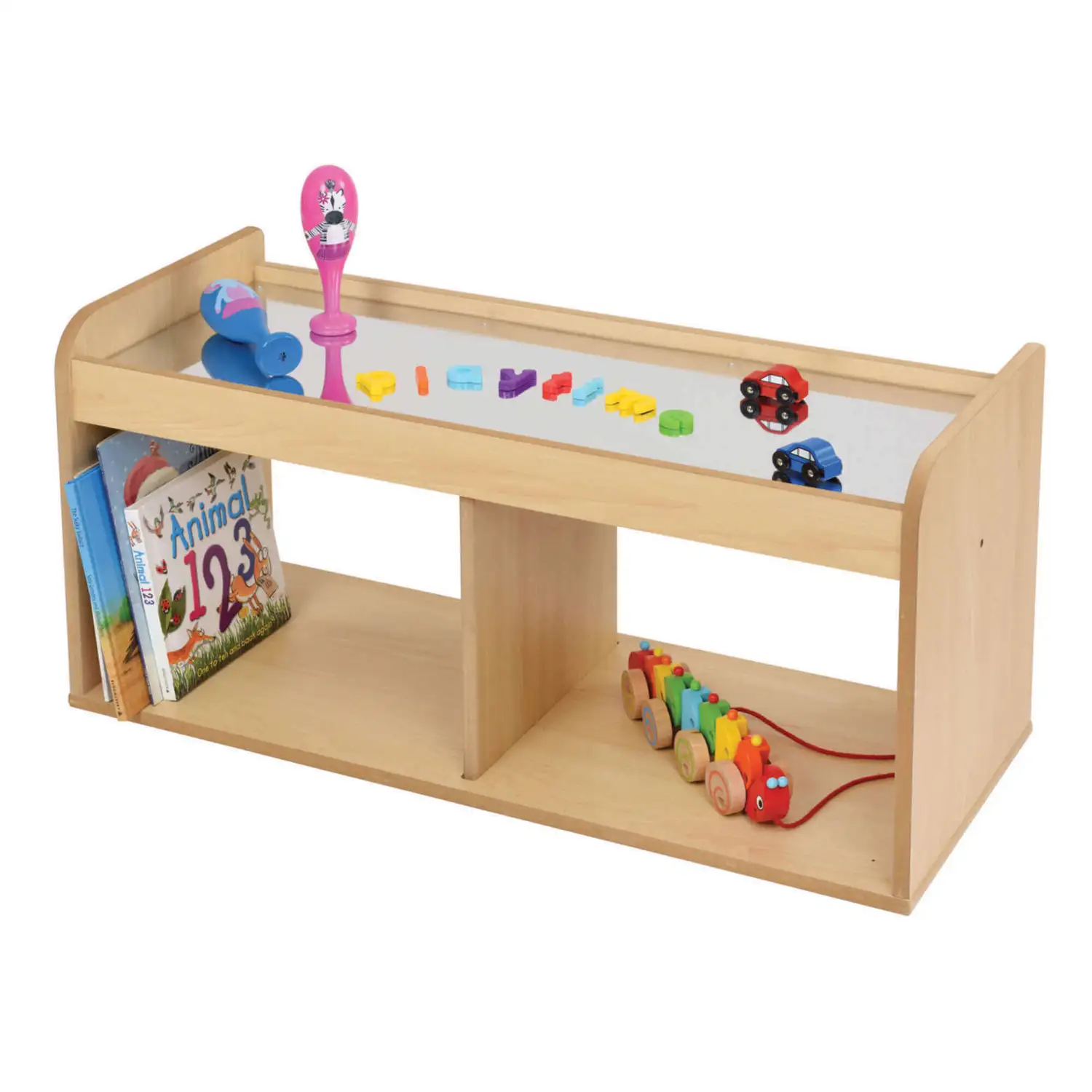 Solway Mirror Top Open Unit Maple - Gompels | Care & Education Supplies