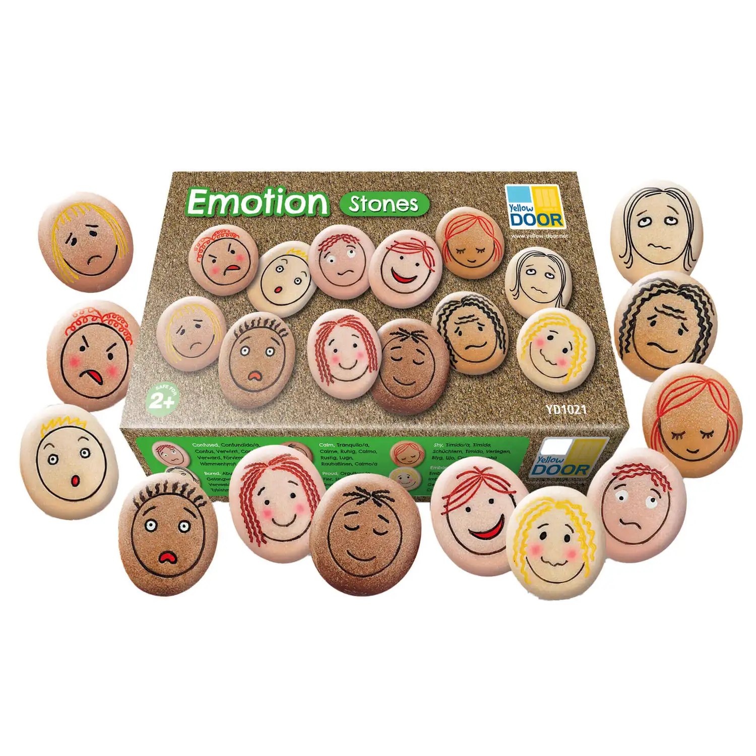 Emotion Stones 45mm 12 Pack - Gompels | Care & Education Supplies