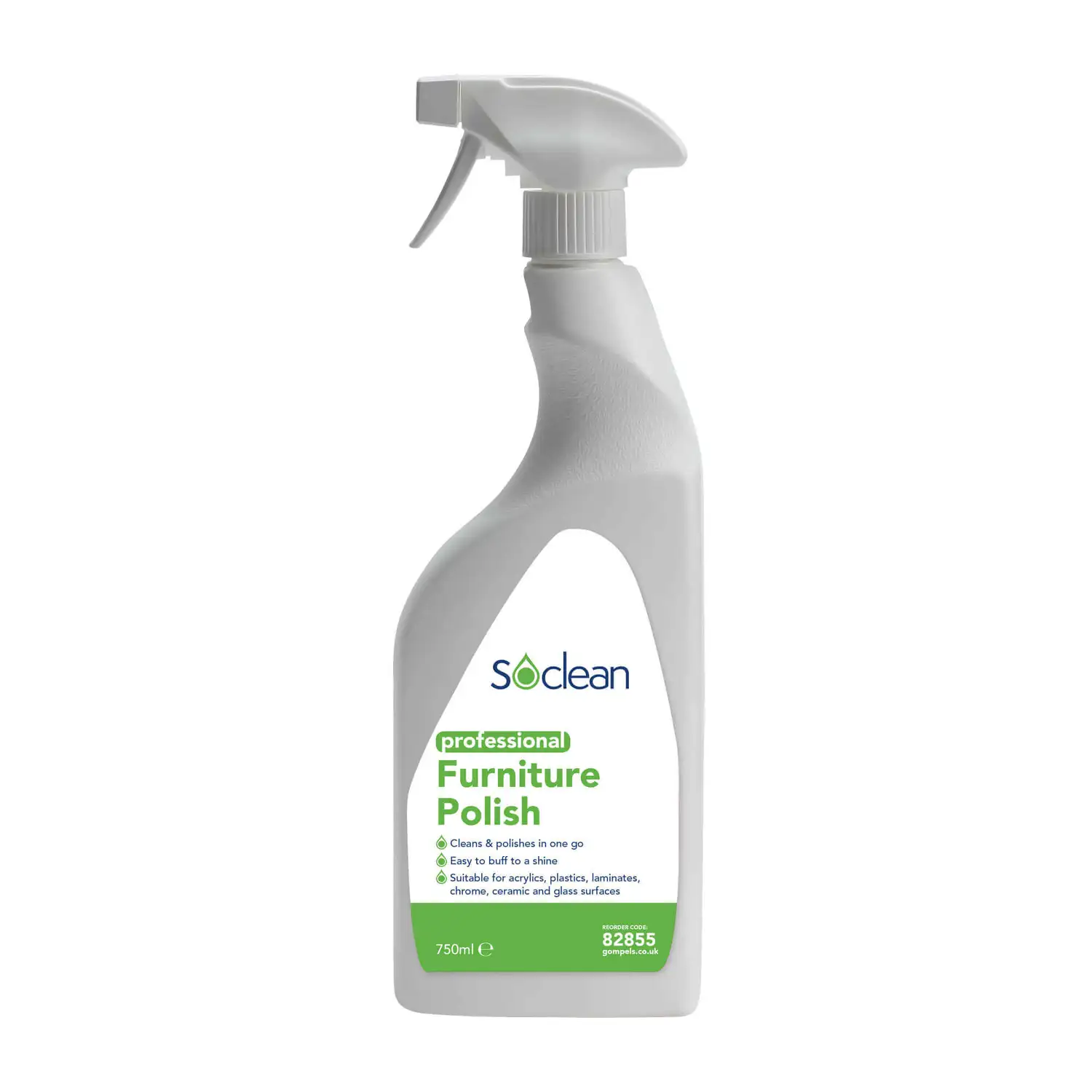 Soclean Wax Free Polish 750ml 6 Pack - Gompels | Care & Education Supplies