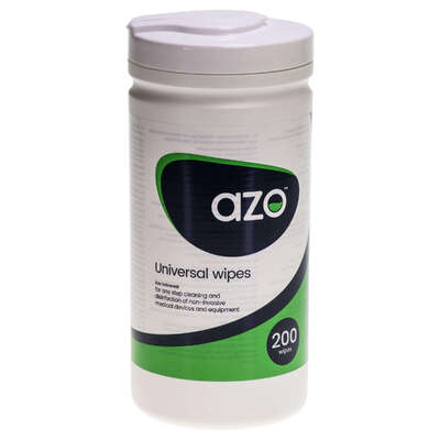 Azo Universal Alcohol Free Disinfectant Wipes 20x18cm 200 - Gompels ...