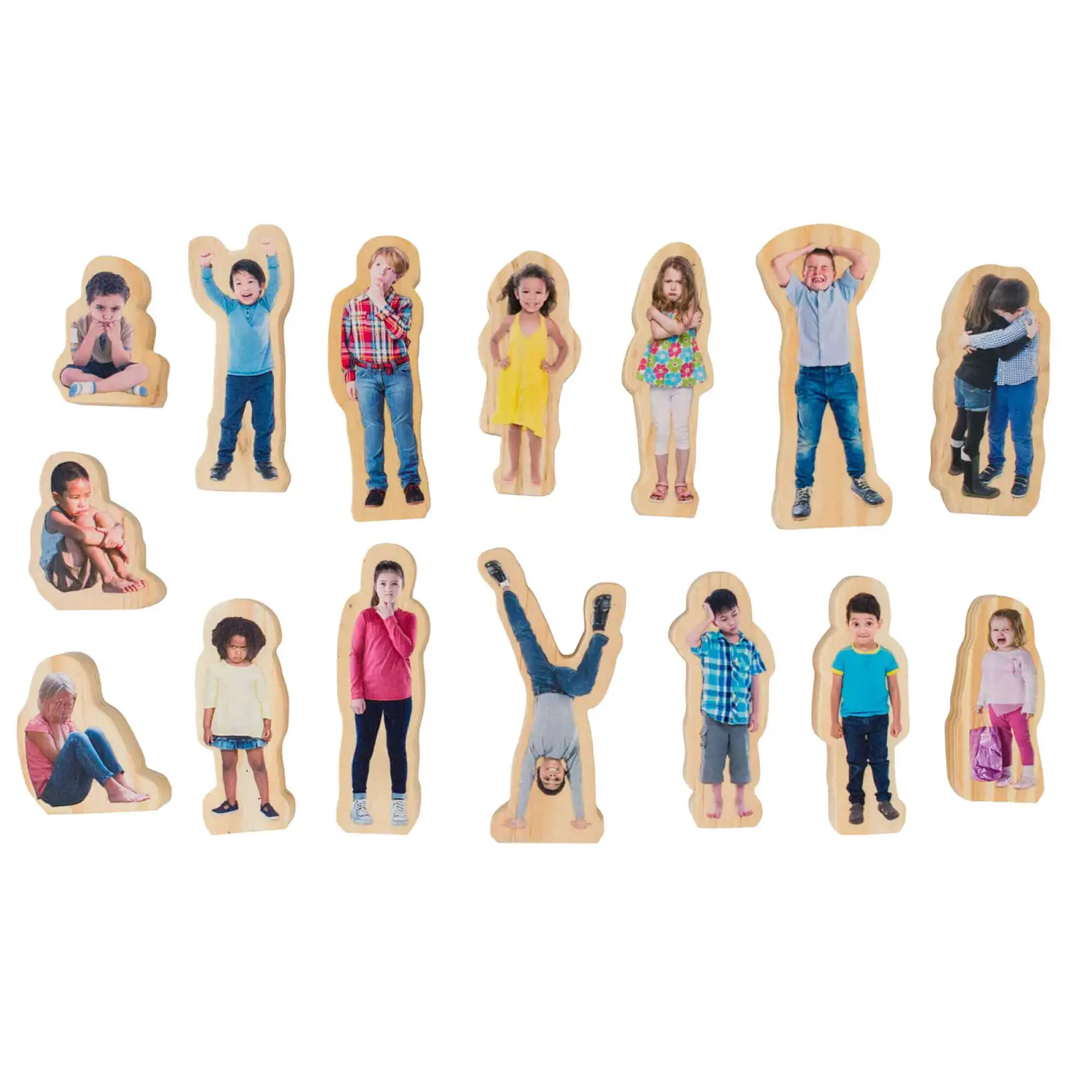 How Am I Feeling Today Wooden People 15 Pack - Gompels | Care ...