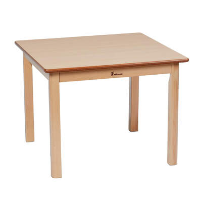 Wooden Table Square 695 x 695mm - Gompels HealthCare