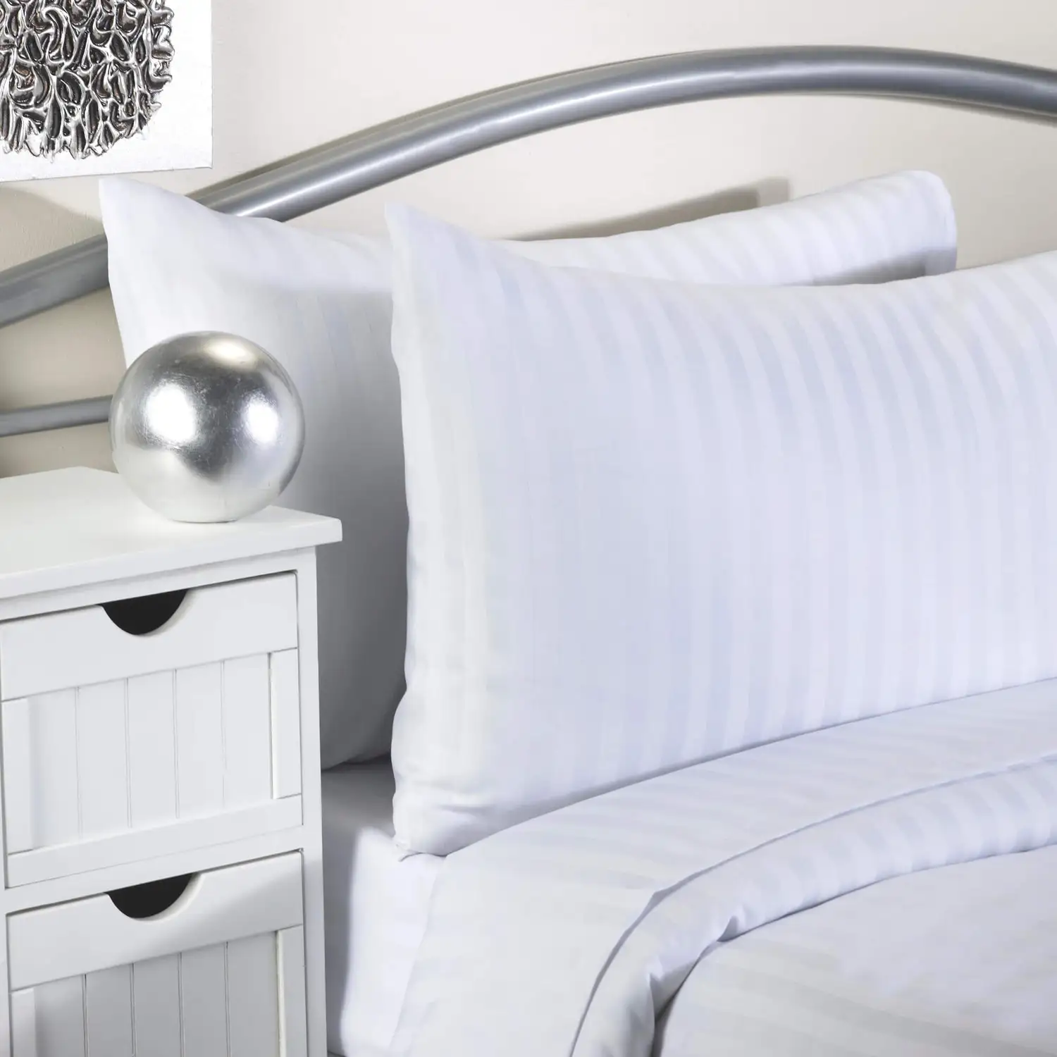 Fire Retardant Bedding Set Satin Stripe - Gompels | Care & Education ...