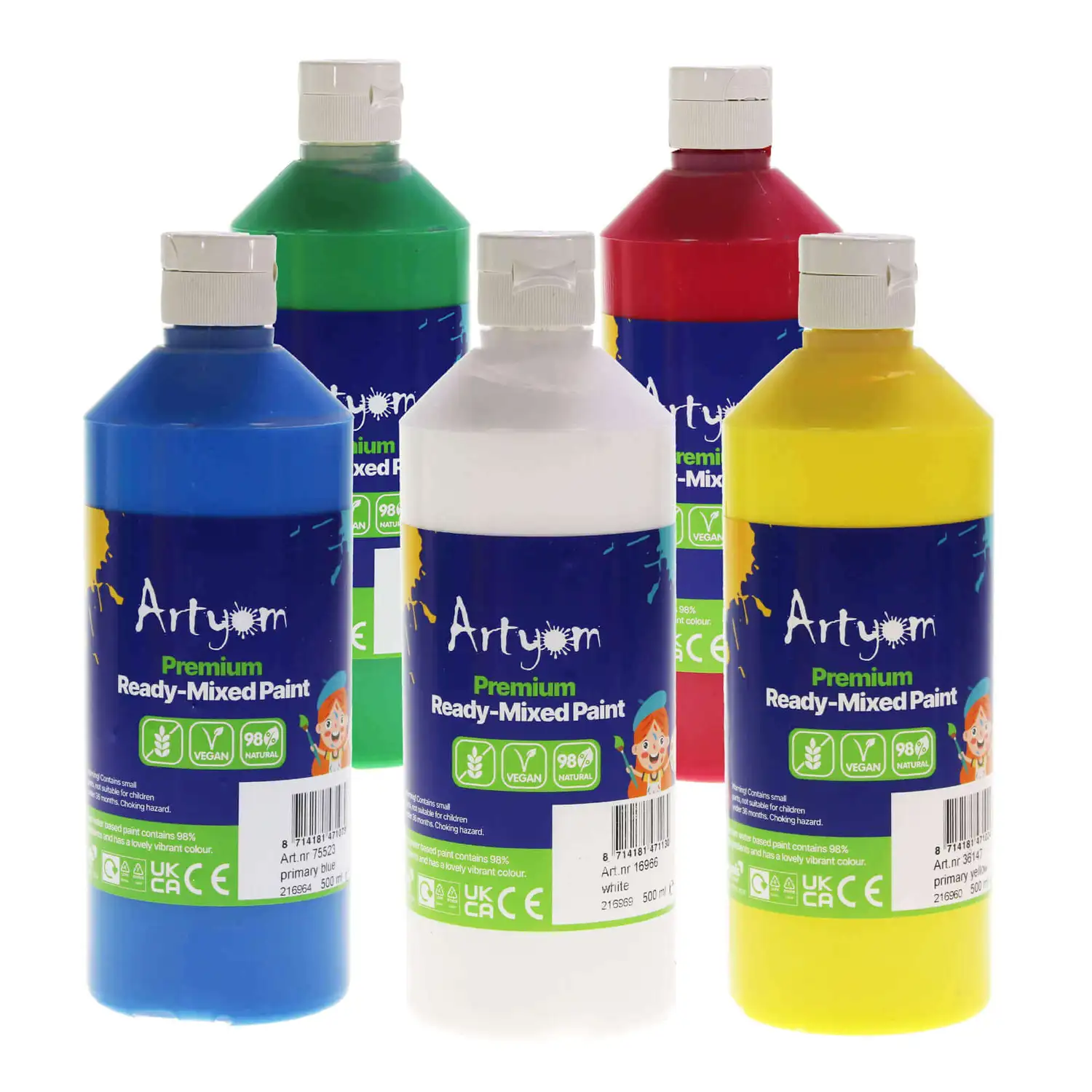 Artyom Premium Ready Mixed Poster Paint 500ml - Gompels | Care ...