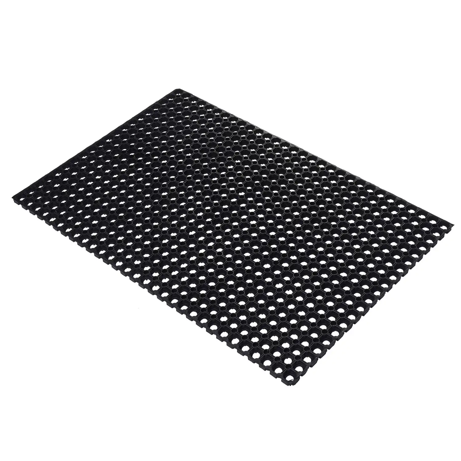 Rubber Honeycomb Indoor/Outdoor Matting Black - Gompels | Care ...